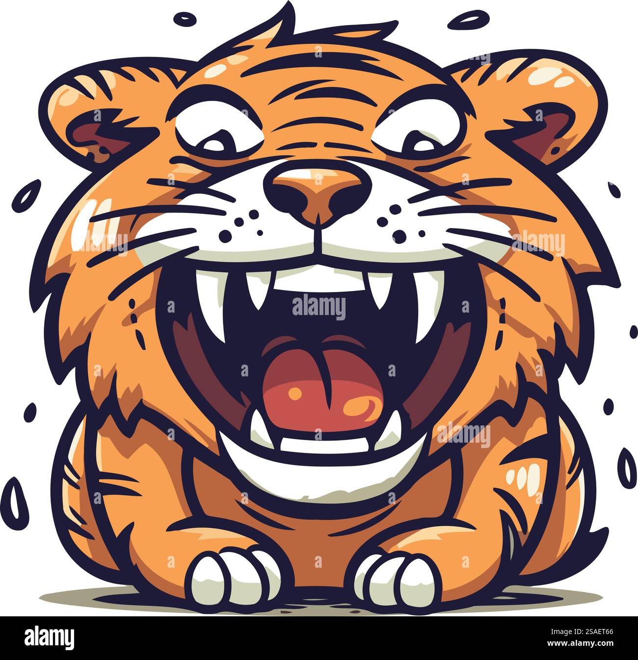 Cartoon tiger cat hi-res stock photography and images - Alamy