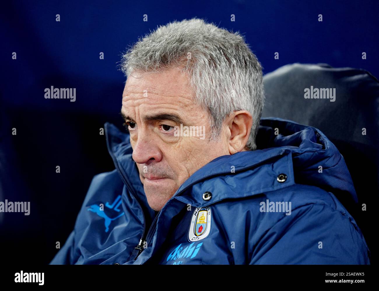 Manchester City assistant manager Juanma Lillo ahead of the UEFA ...