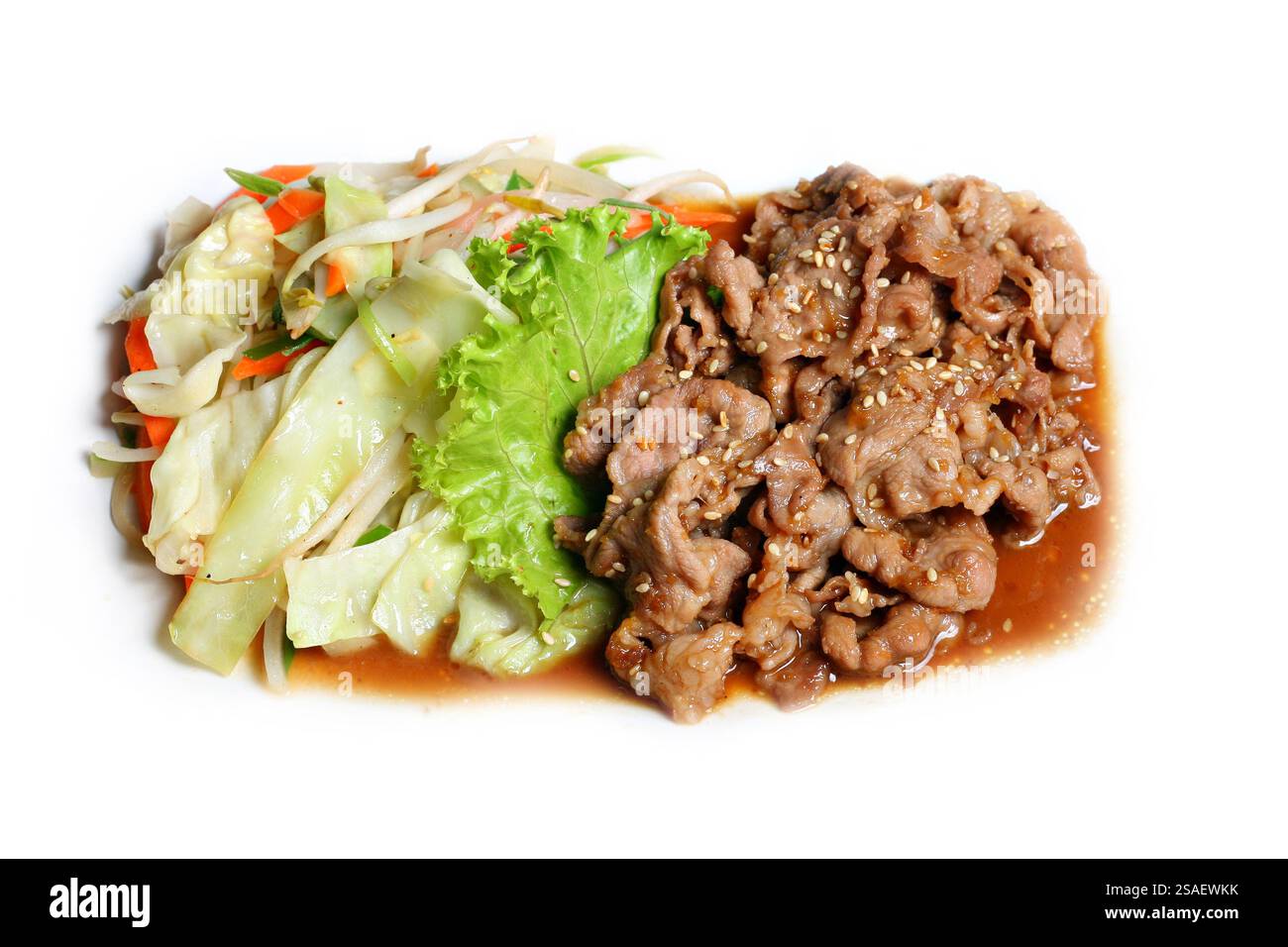 Beef Yakiniku, Japanese beef stir-fried yakiniku sauce (Japanese ...