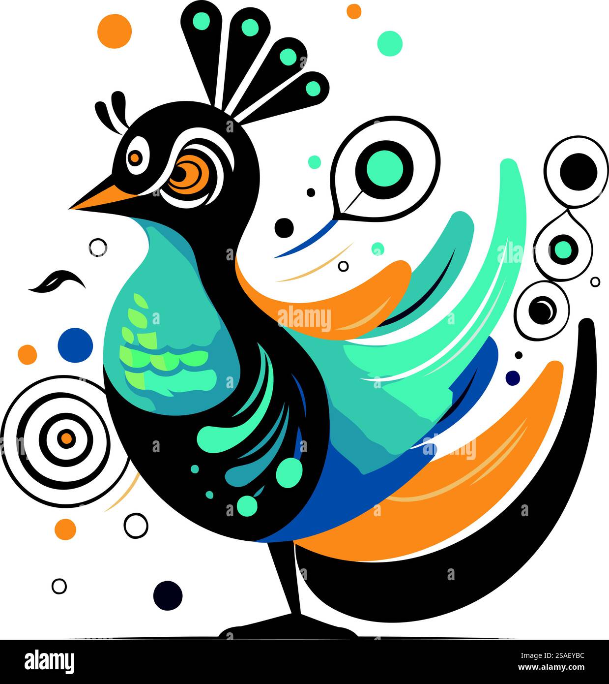 Bird pattern vector Cut Out Stock Images & Pictures - Alamy