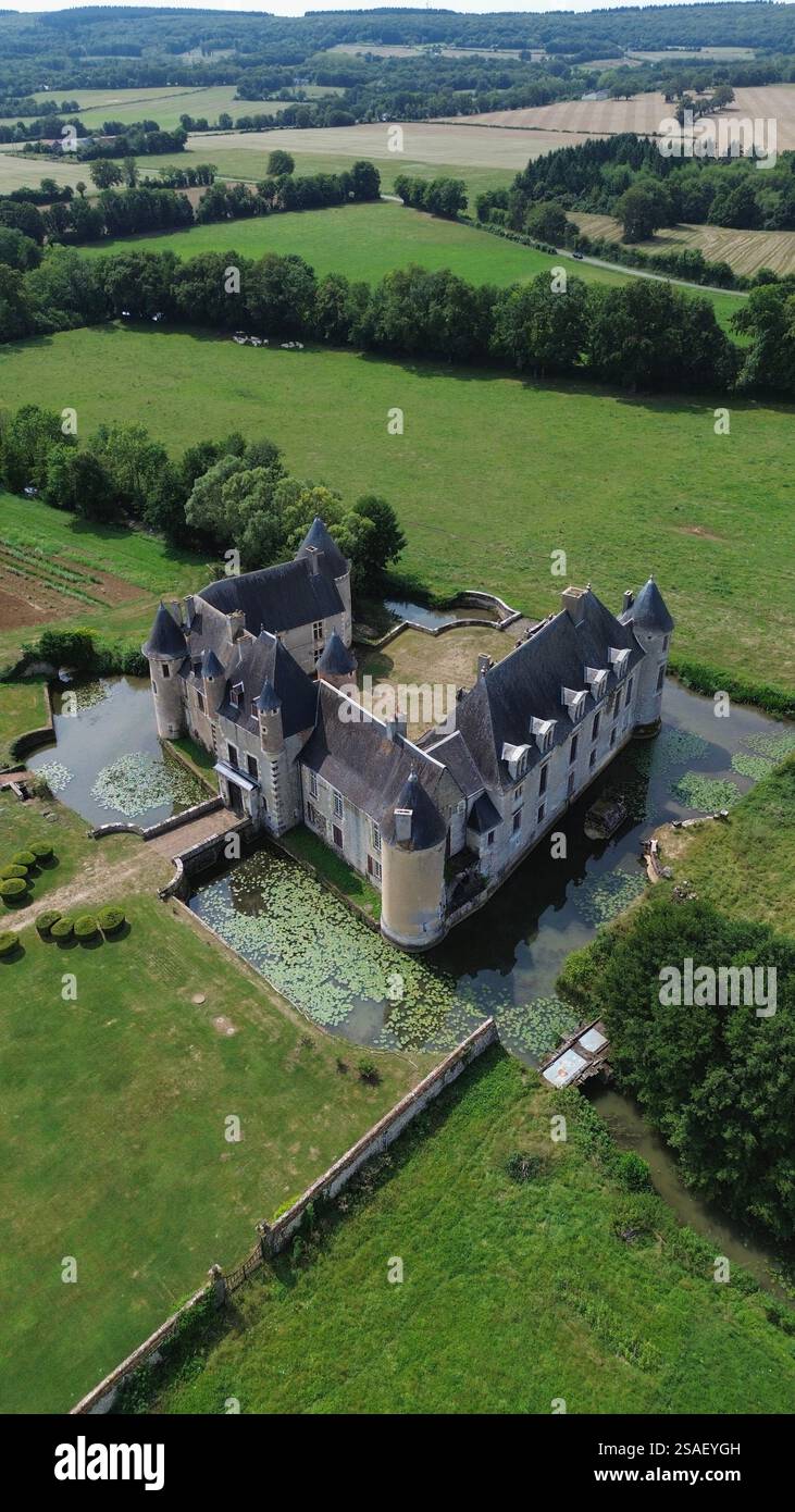 Drone photo boucard castle france hi-res stock photography and images ...