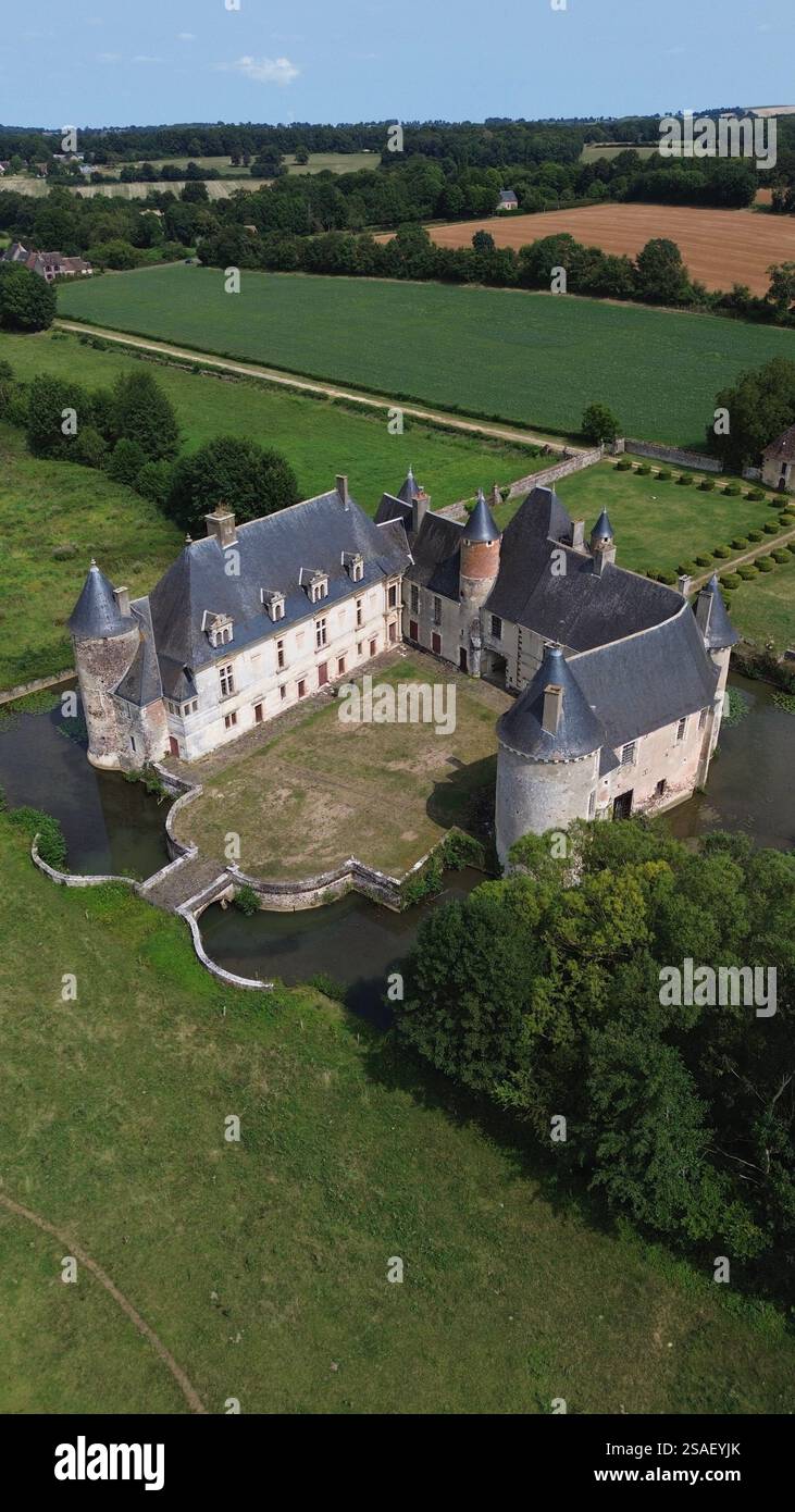 Drone photo boucard castle france hi-res stock photography and images ...