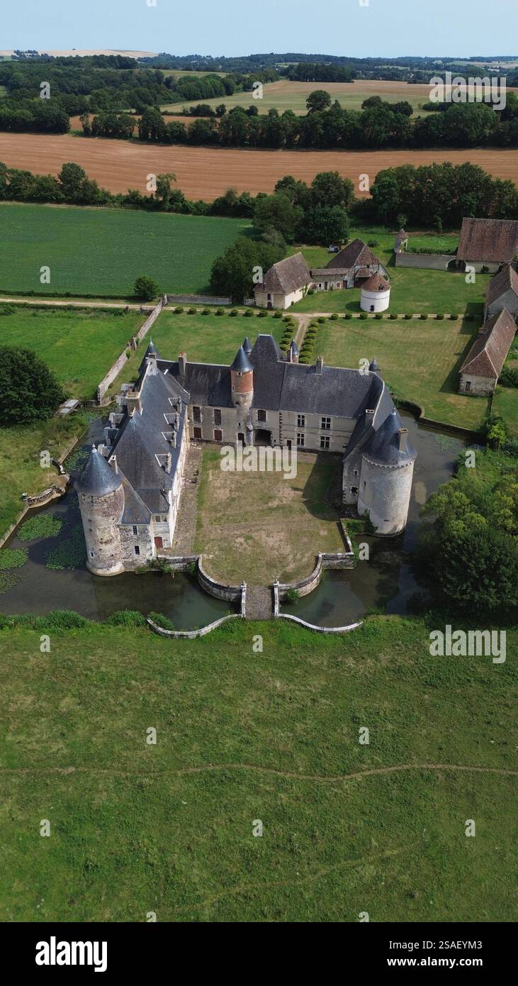 Drone photo boucard castle france hi-res stock photography and images ...
