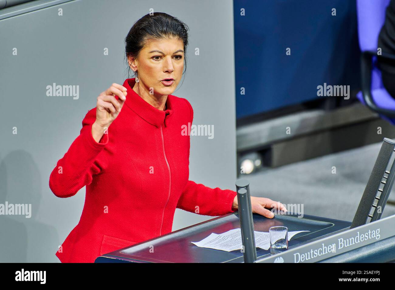 Migrationsdebatte im Bundestag: Sarah Wagenknecht EUR, DEU, Berlin, 29. ...