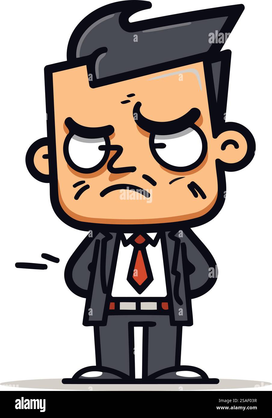 Angry Businessman Cartoon Vector Illustration Stock Vector Image & Art ...