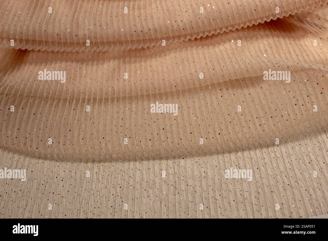 Concept with waves pink mesh fabric. Retro fashion aesthetic. Can use ...