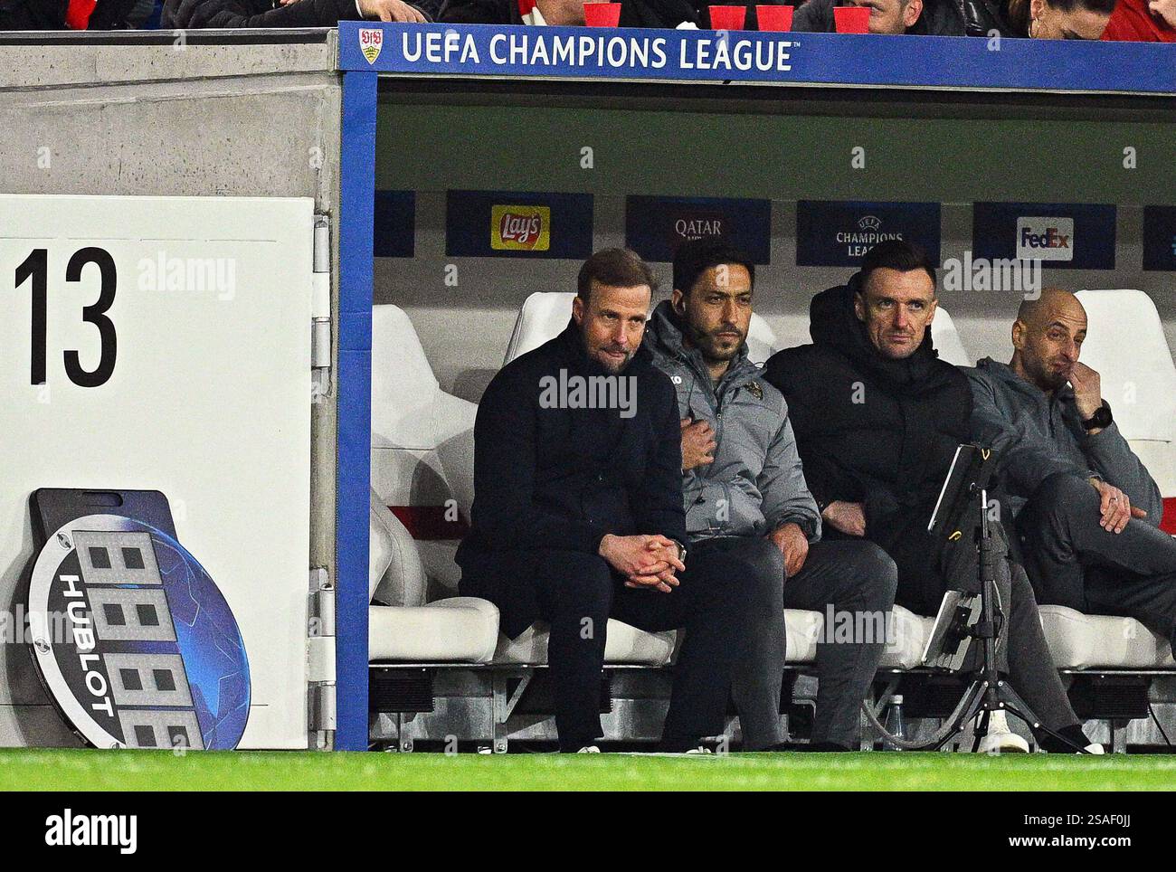 Stuttgart, Germany. 29th Jan, 2025. Soccer: Champions League, VfB ...
