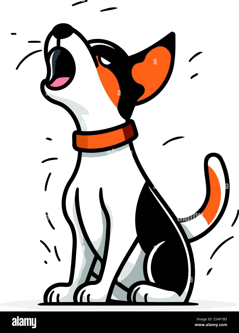 Jack Russell Terrier. Vector illustration of a cute cartoon dog Stock ...
