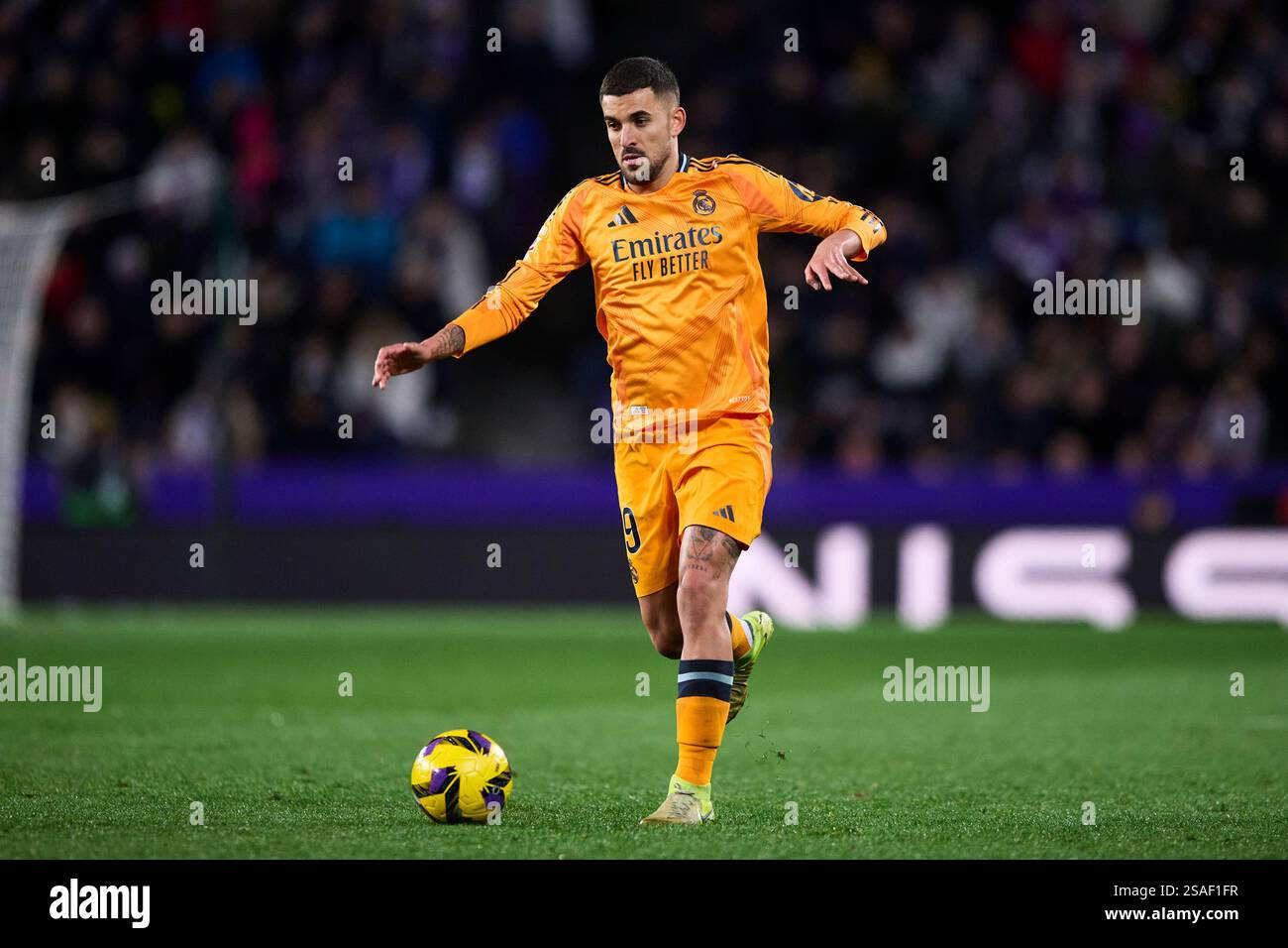 Dani Ceballos of Real Madrid CF with the ball during the LaLiga EA ...