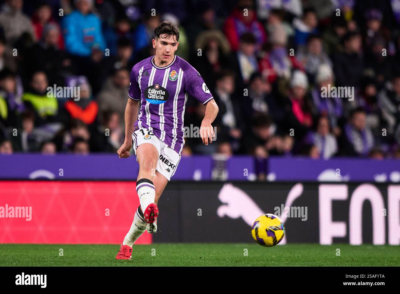 Mario Martin of Real Valladolid CF with the ball during the LaLiga EA ...