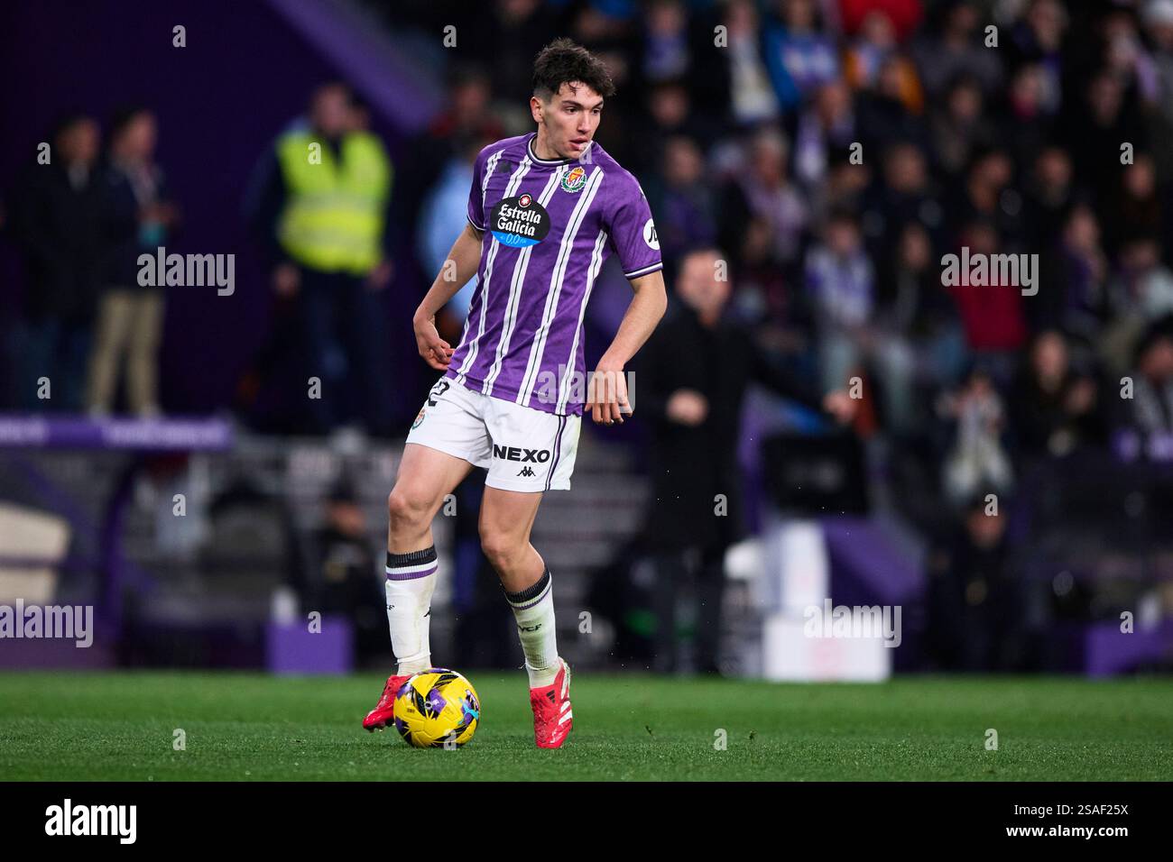 Mario Martin of Real Valladolid CF with the ball during the LaLiga EA ...
