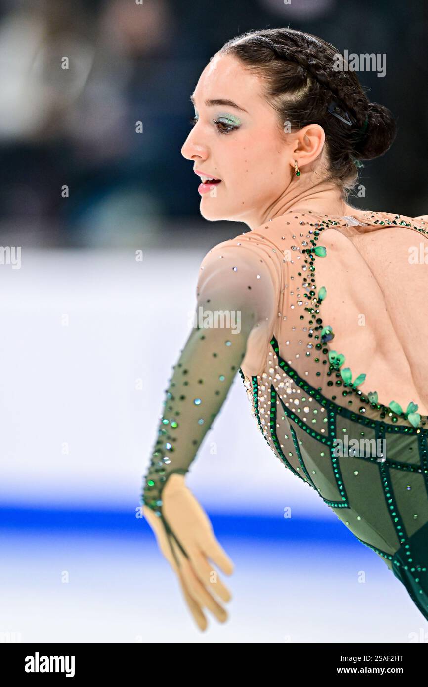 Mia RISA GOMEZ (NOR), during Women Short Program, at the ISU European ...