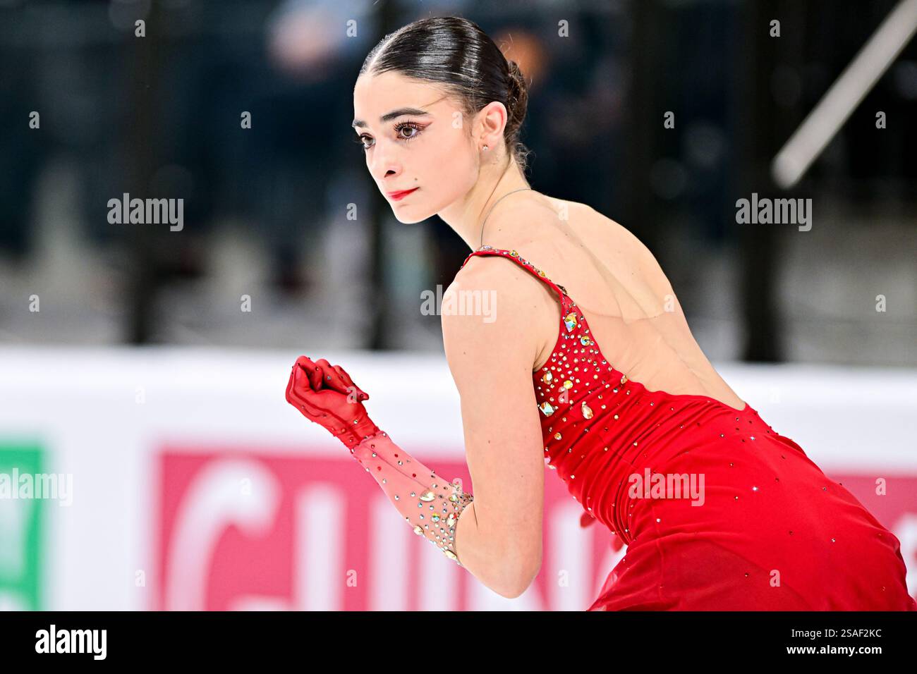 Anna PEZZETTA (ITA), during Women Short Program, at the ISU European ...