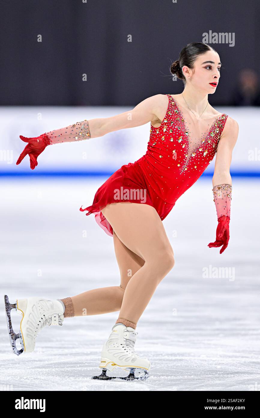 Anna PEZZETTA (ITA), during Women Short Program, at the ISU European ...