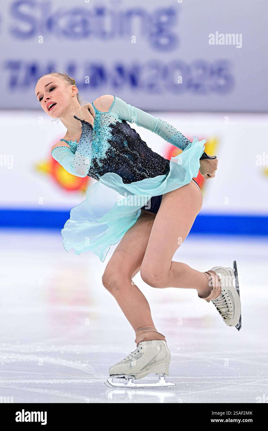 Mariia SENIUK (ISR), during Women Short Program, at the ISU European ...