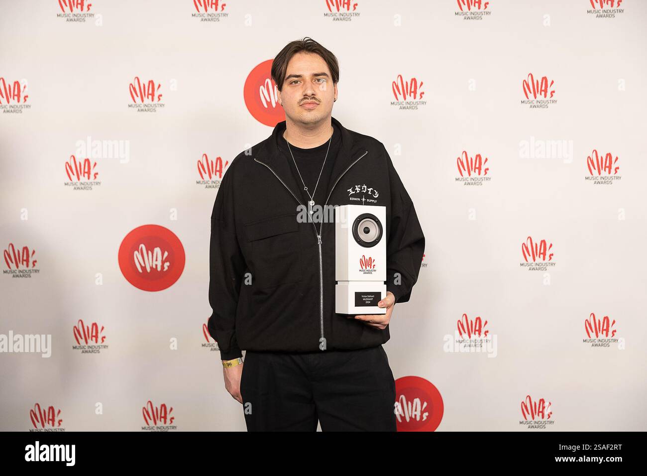 Merksem, Belgium. 29th Jan, 2025. Musician Victor Defoort pictured ...