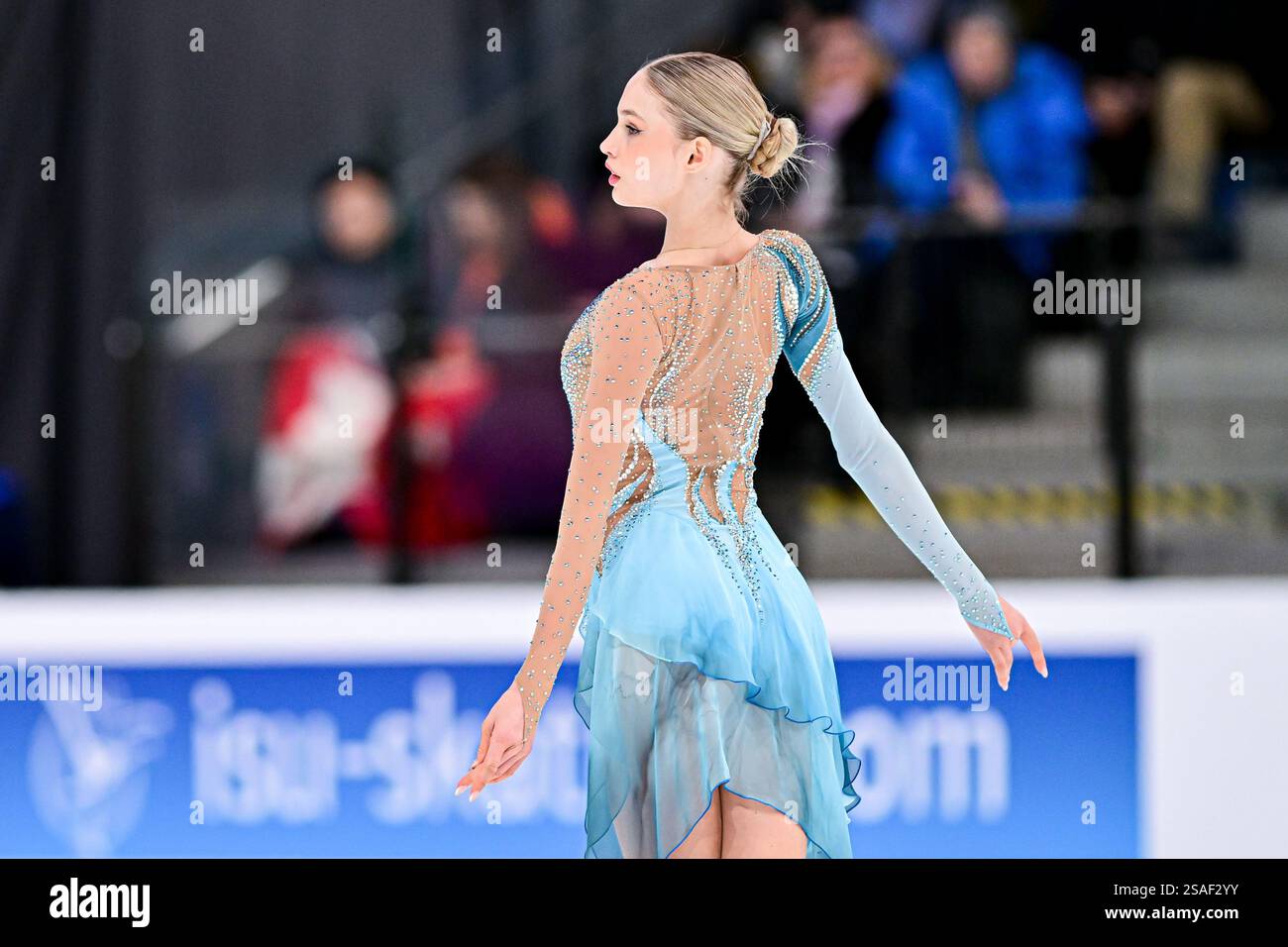 Kimmy REPOND (SUI), during Women Short Program, at the ISU European ...