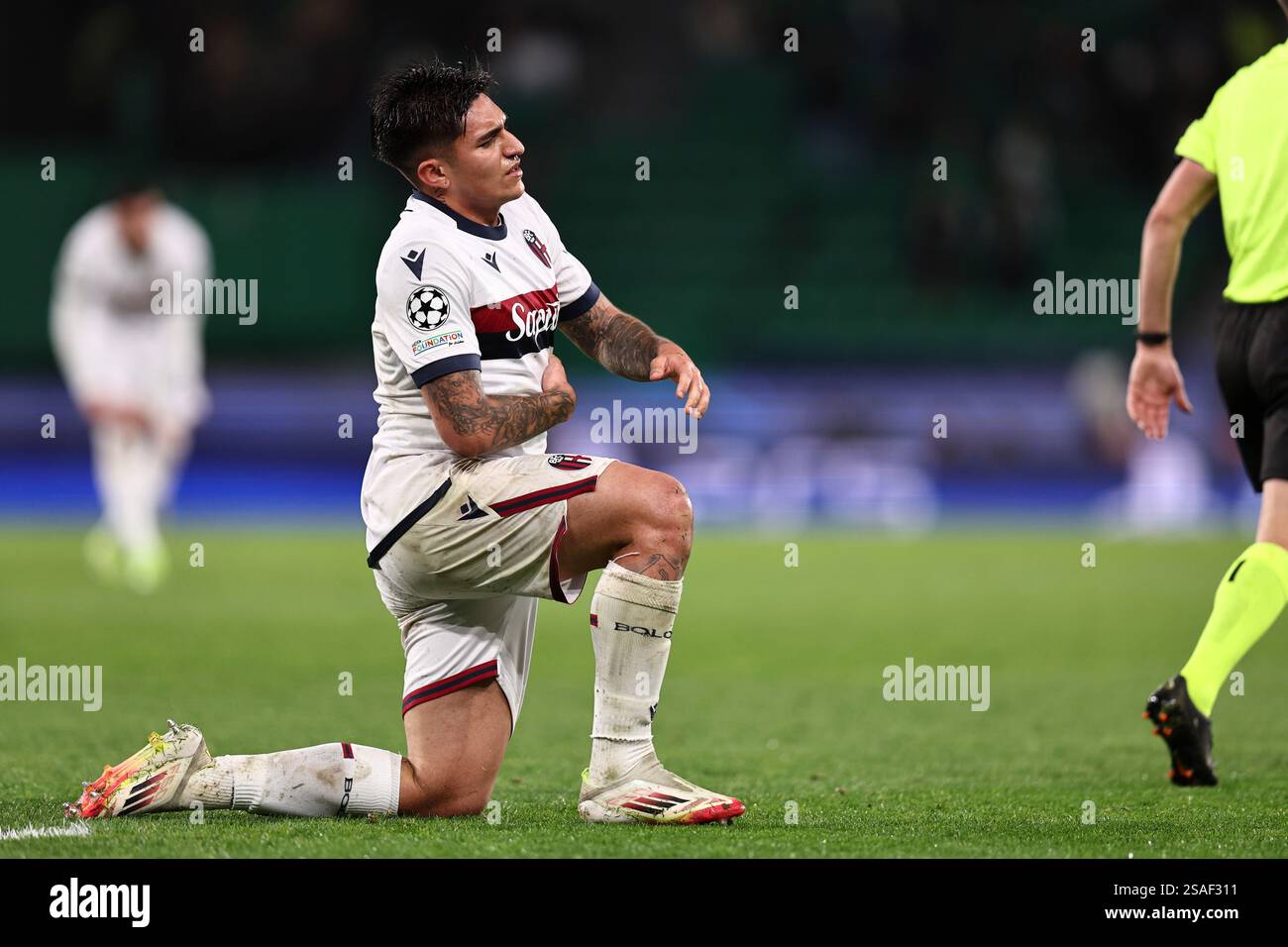 Santiago Castro (Bologna) during the Uefa Champions League match between Sporting CP Lisboa 1-1 ...
