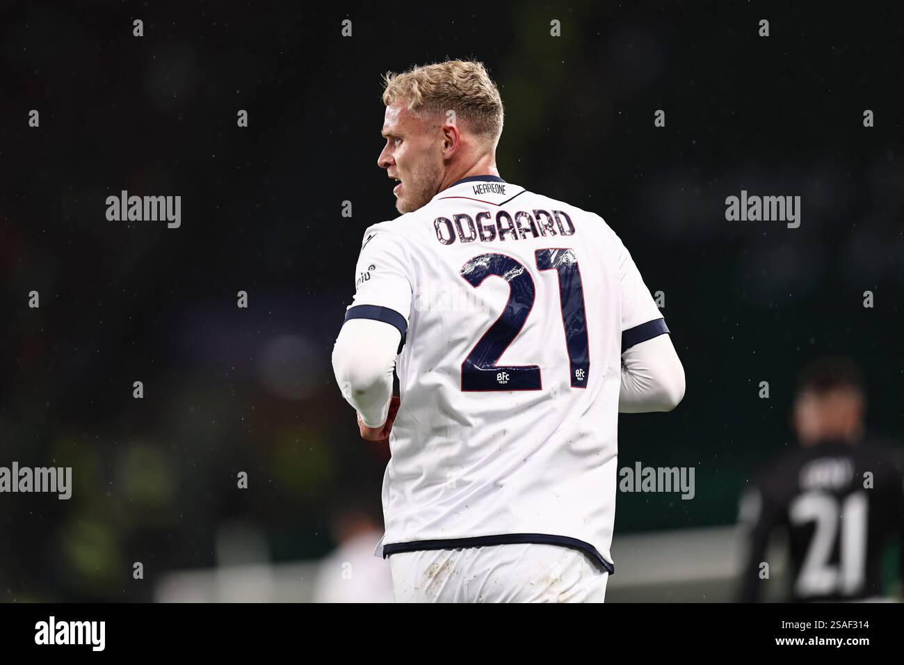 Jens Odgaard (Bologna) during the Uefa Champions League match between ...