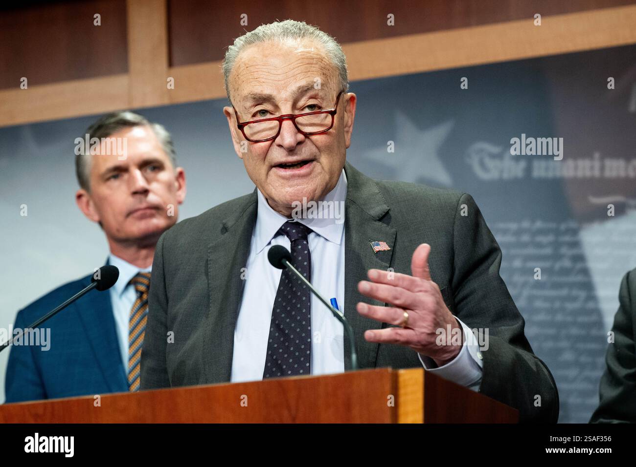 Washington, United States. 29th Jan, 2025. Senate Minority Leader Chuck ...