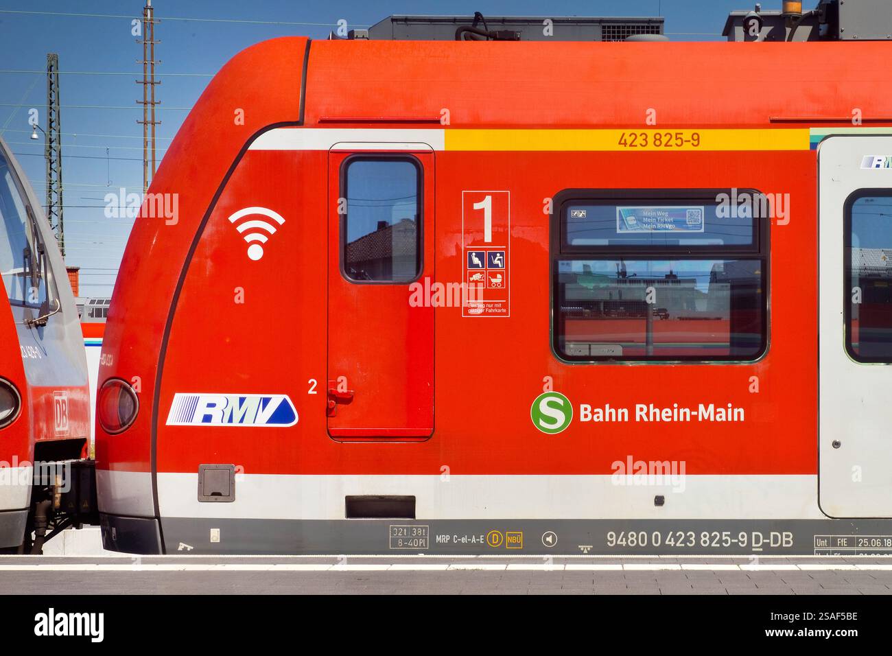 S-Bahn Rhein-Main from the Rhein-Main Verkehrsverbund, Germany, Hesse ...