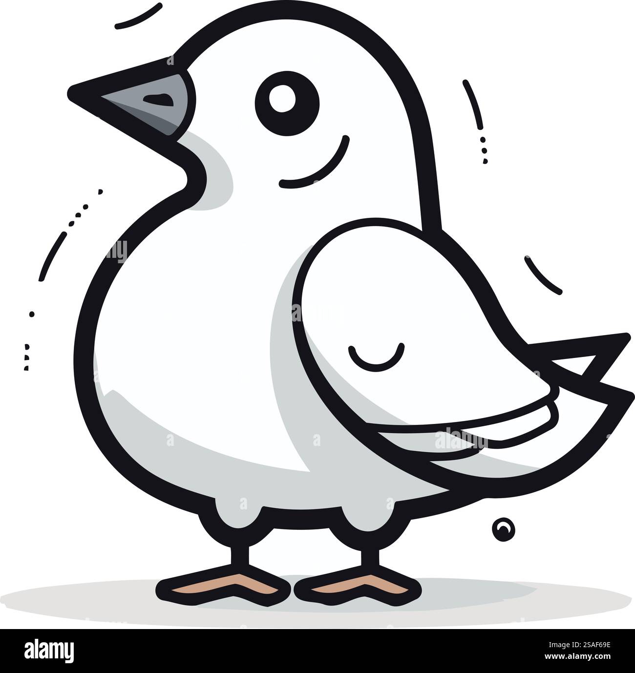 Pigeon cartoon design. Animal cute zoo life nature and fauna theme ...