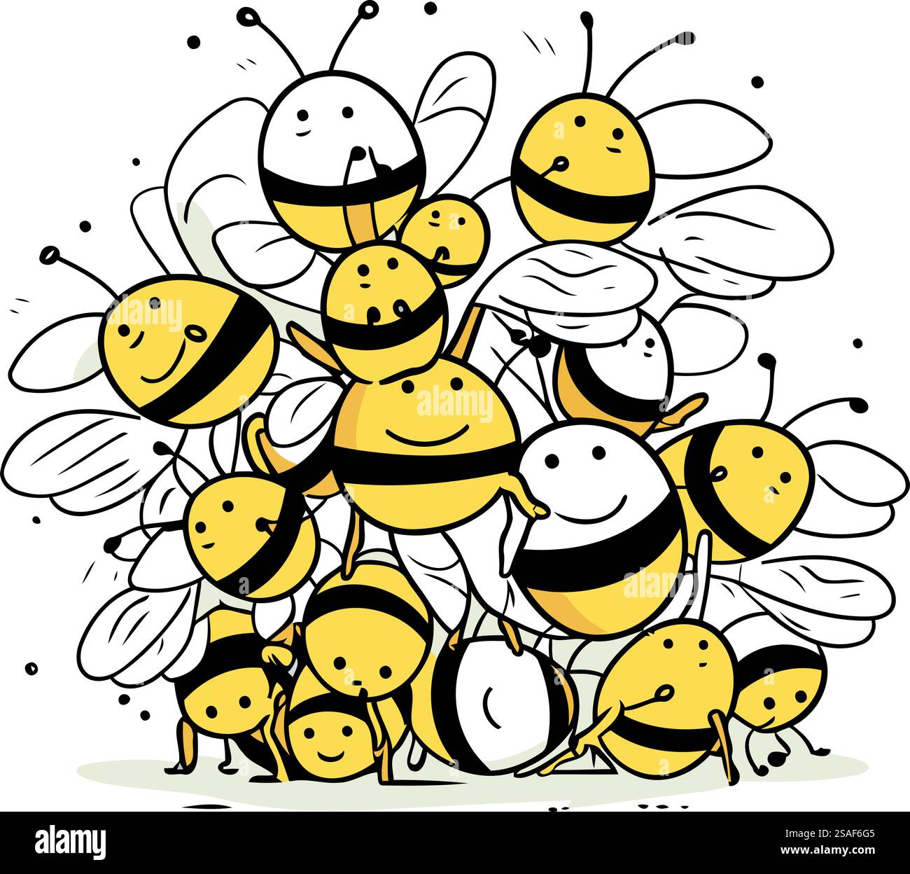 Cute bees hi-res stock photography and images - Alamy