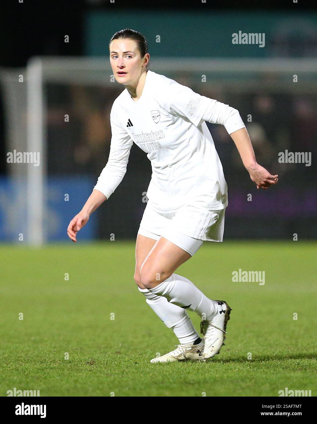 Borehamwood, England, January 29 2025: Emily Fox (2 Arsenal) during the ...