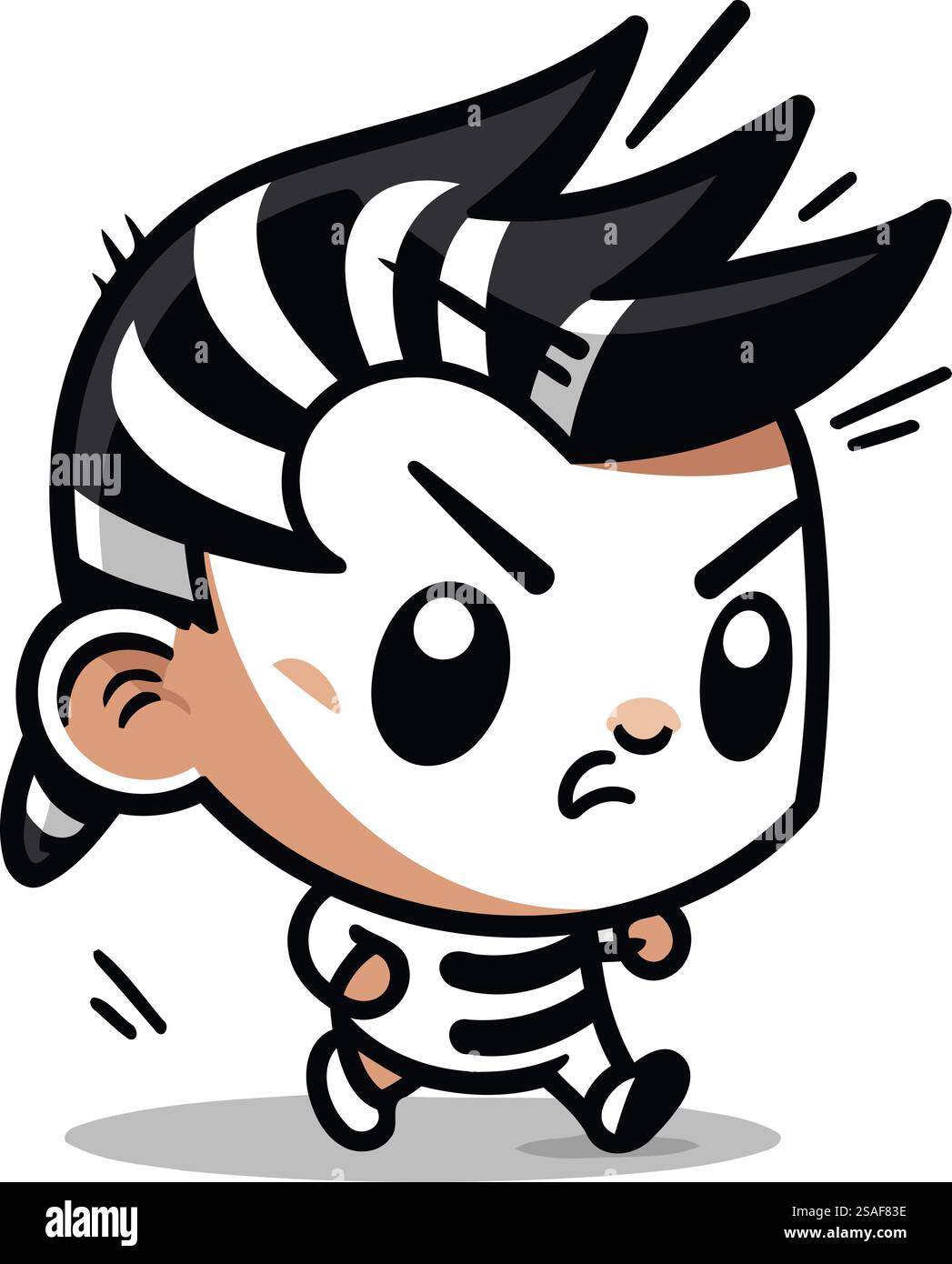 Zebra Boy Crying Cartoon Vector Illustration Stock Vector Image & Art ...