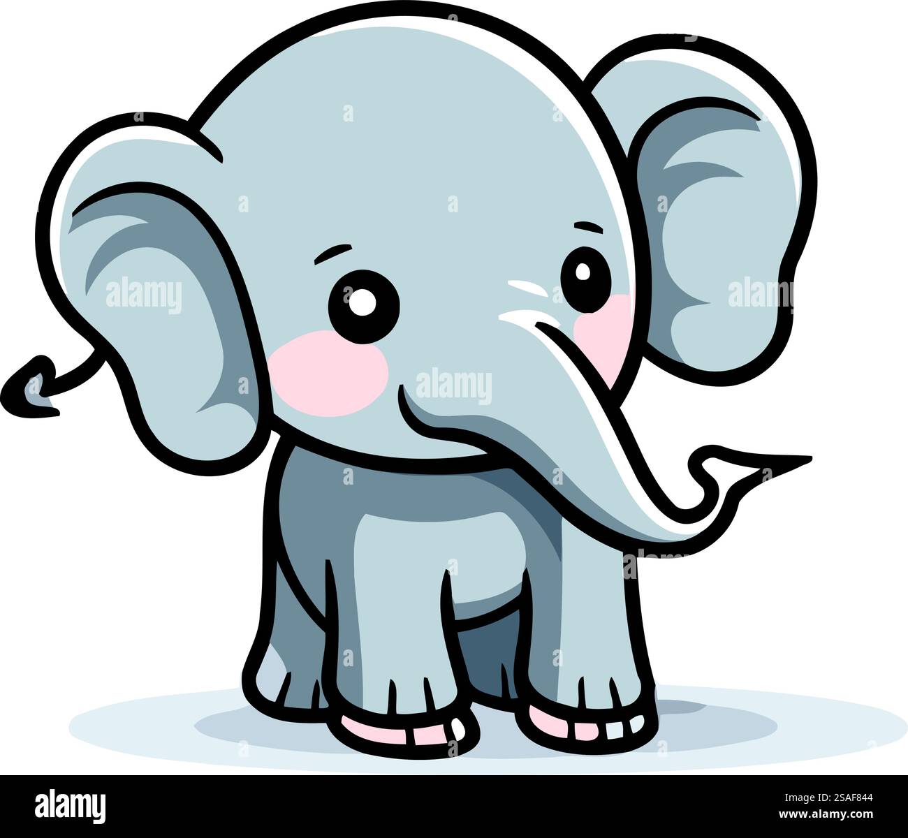 Elephant cartoon design. Animal zoo life nature character childhood and ...