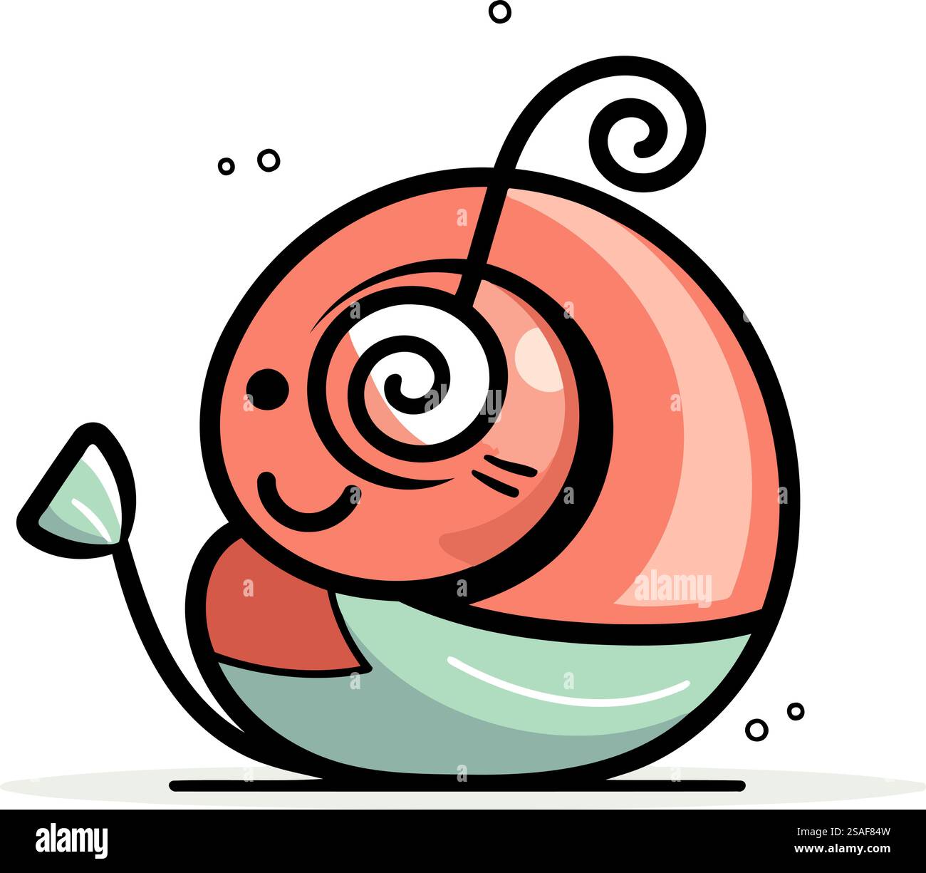 Spiral shell isolated in Stock Vector Images - Alamy