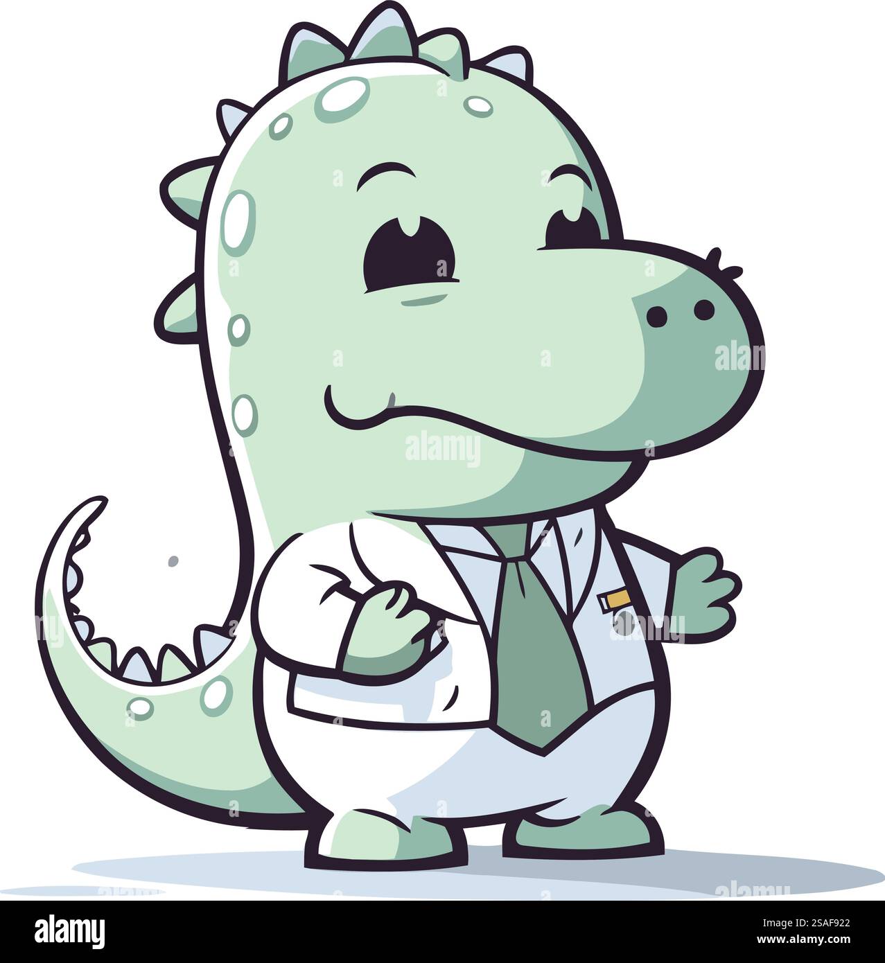 Cute crocodile doctor cartoon character vector illustration. Cute ...