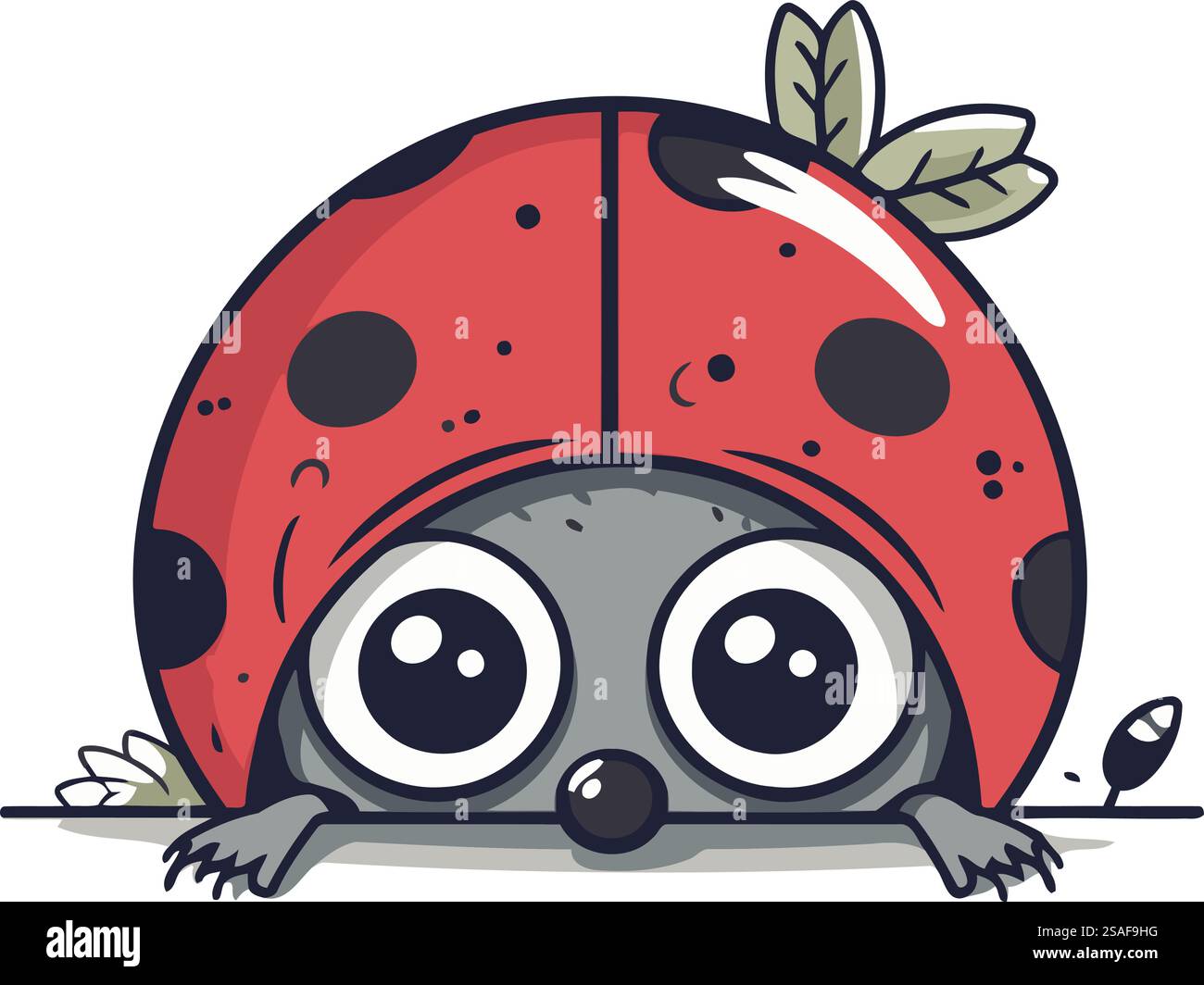 Cute ladybug character cartoon style vector illustration. Cute ladybug ...