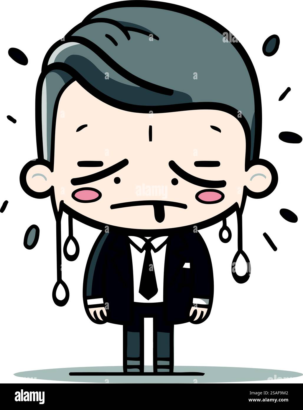 Angry Businessman Cartoon Vector Illustration Stock Vector Image & Art ...