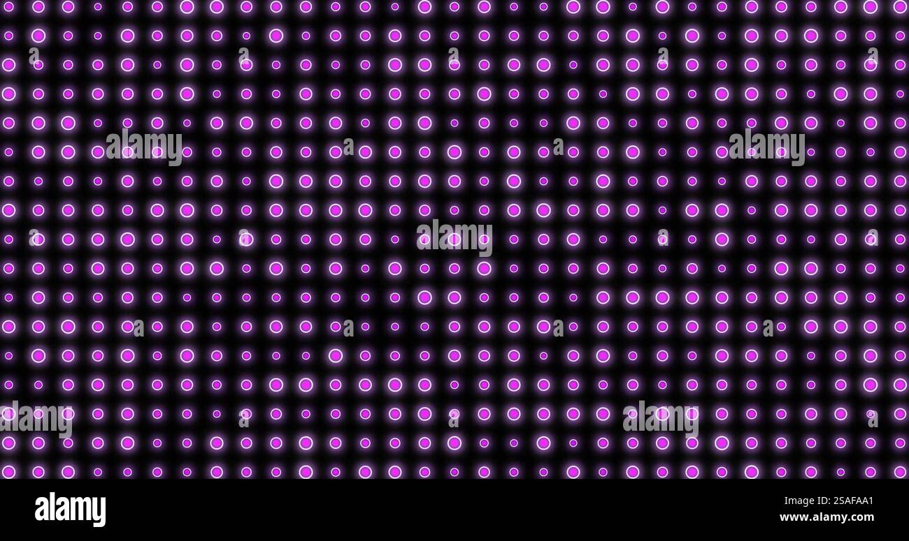 Image of pulsating purple spots of light on black background Stock ...