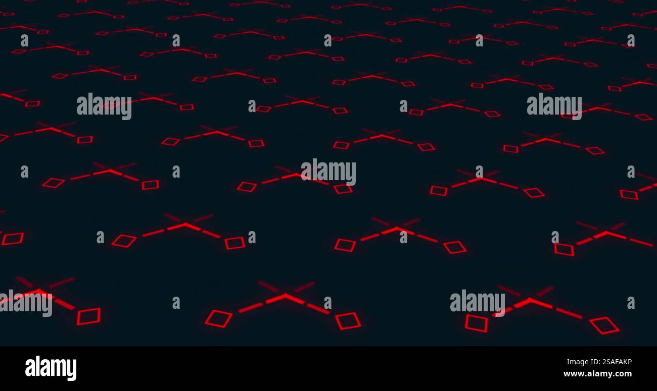 Image of red shapes on black background Stock Photo - Alamy