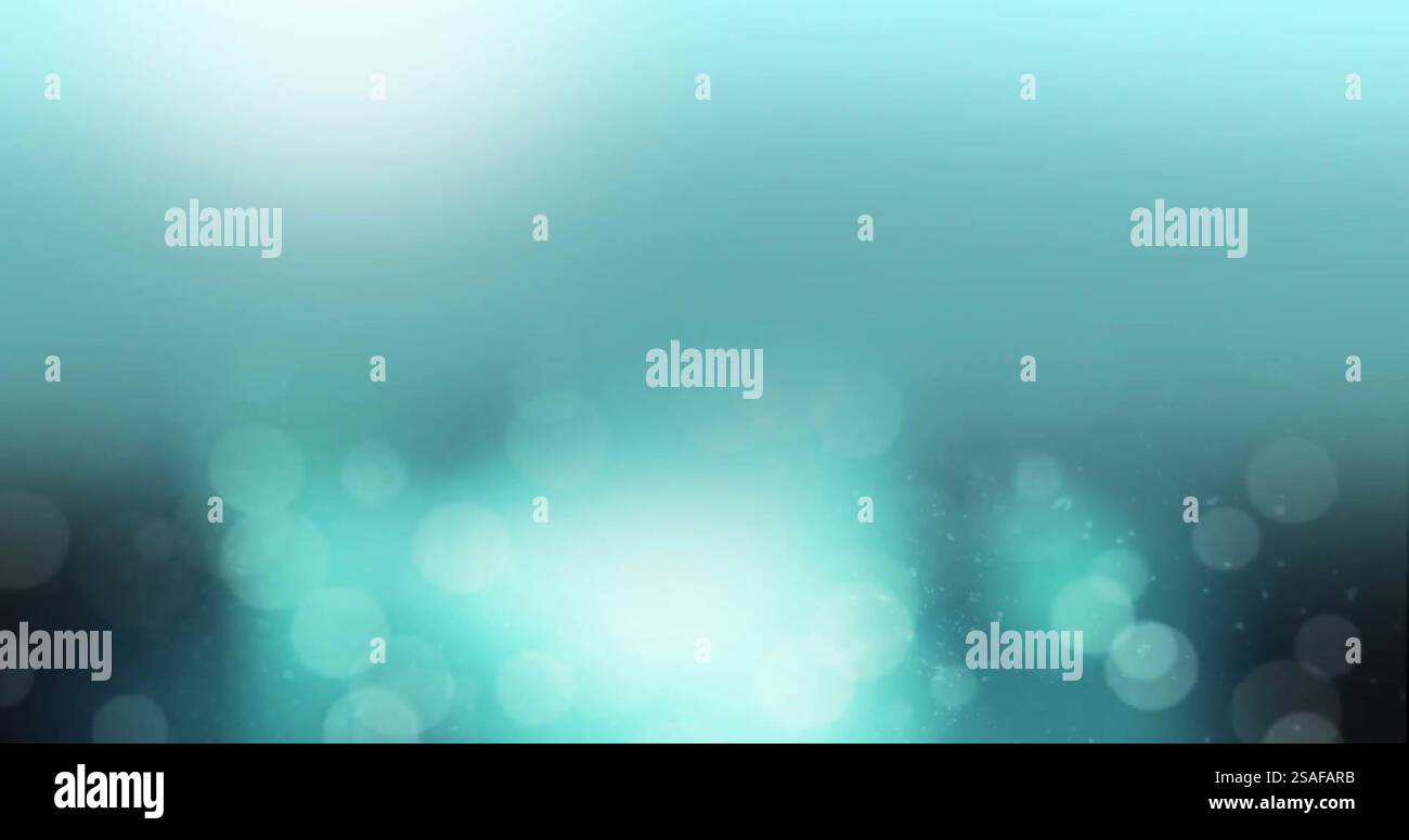 Image of glowing light spots moving over blue background Stock Photo ...