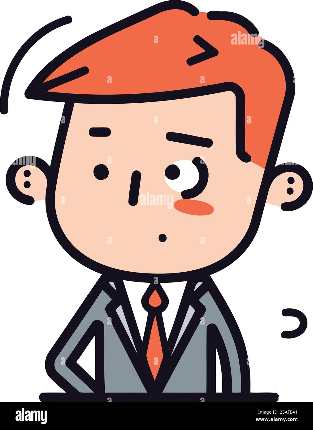 Vector illustration. flat design. Businessman. manager. office worker ...