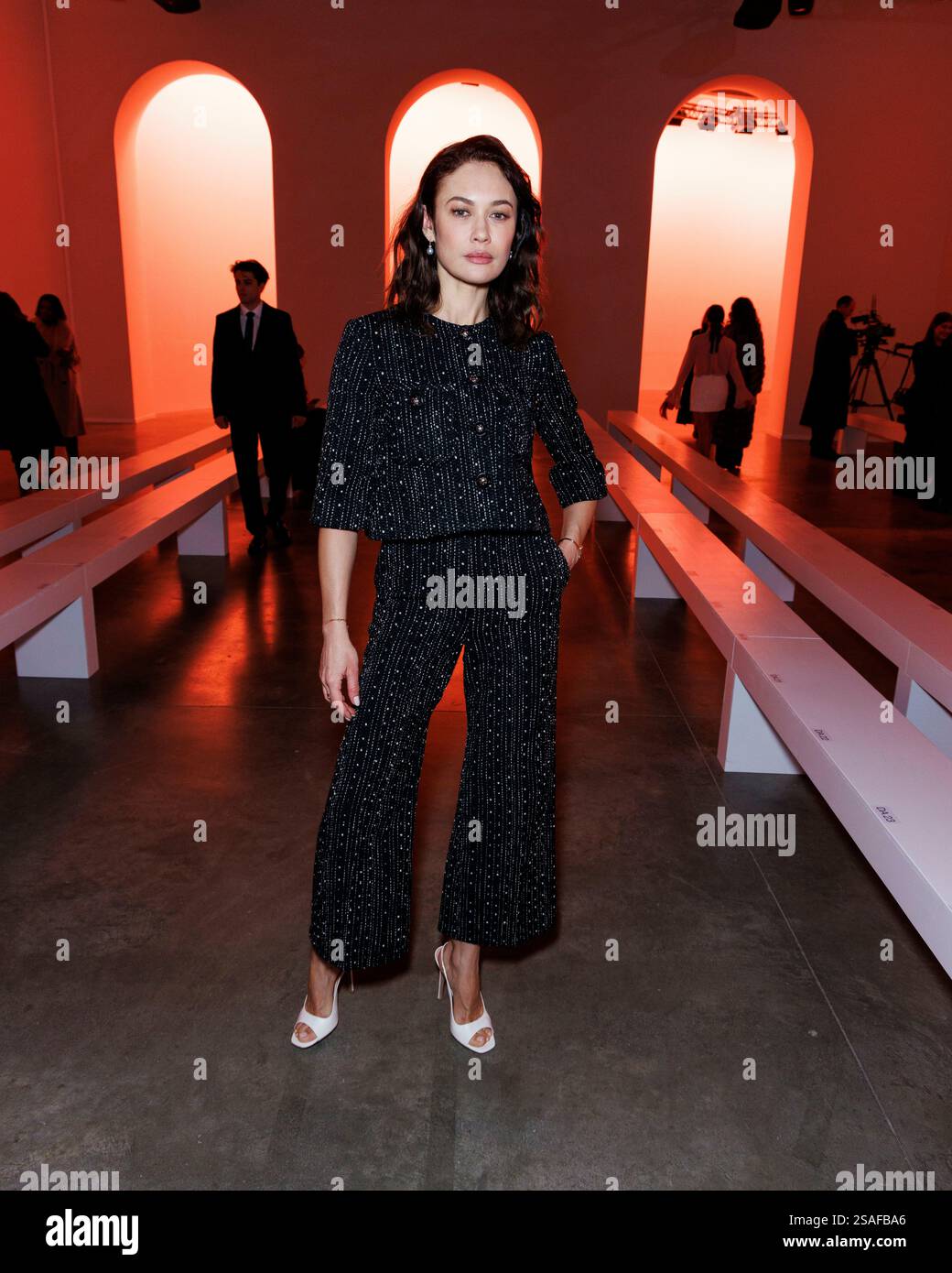 Paris, Frankreich. 29th Jan, 2025. Olga Kurylenko attends ELIE SAAB Haute Couture Spring-Summer ...