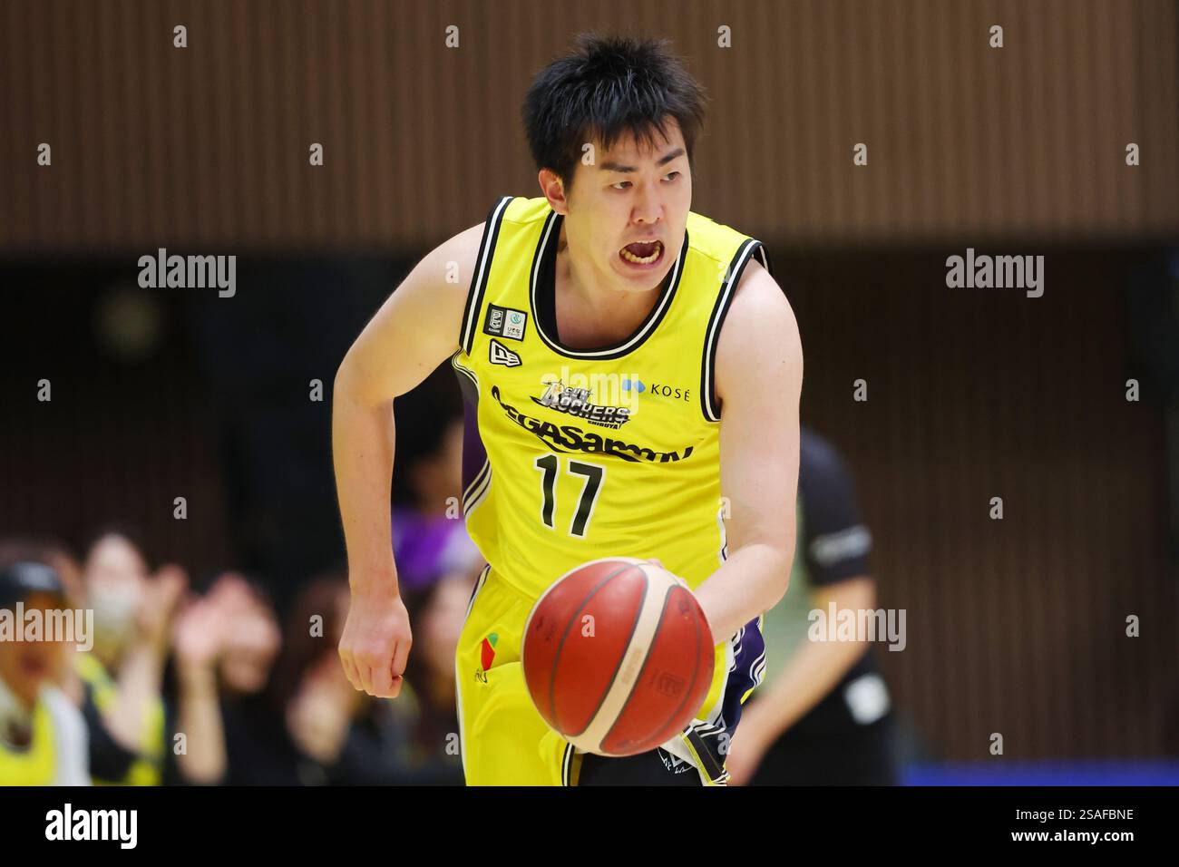 Ryo Abe (Sunrockers), JANUARY 29, 2025 - Basketball : 2024-25 B.LEAGUE B1 game between ...