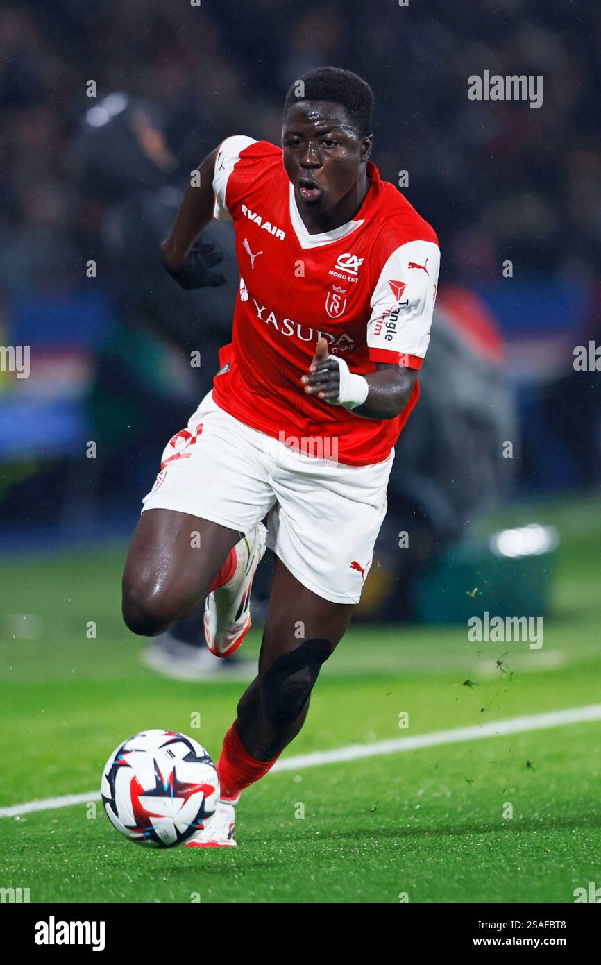 Paris, France. Credit: D. 25th Jan, 2025. Oumar Diakite (Reims ...