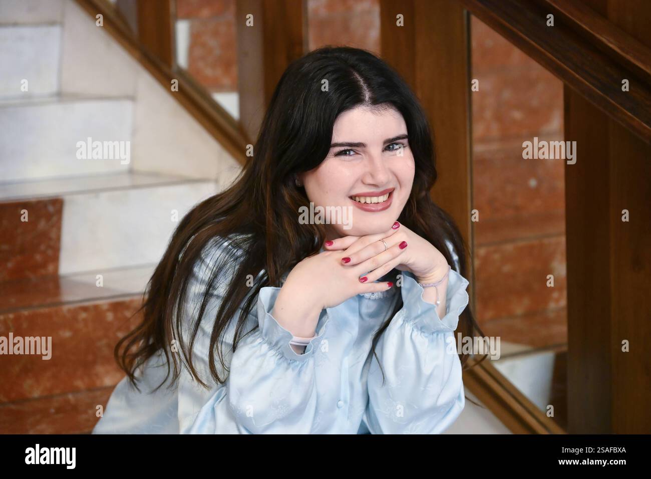 Sanremo, Italy. 29th Jan, 2025. Sanremo: Ariston Theatre. 75th Italian ...