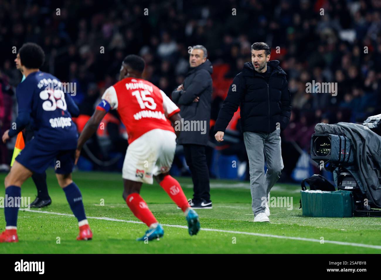 Paris, France. Credit: D. 25th Jan, 2025. Luis Enrique (PSG), Luka ...