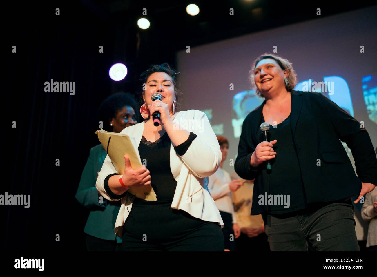 Paris, France. 29th Jan, 2025. Youlie Yamamoto and Sarah Durocher ...