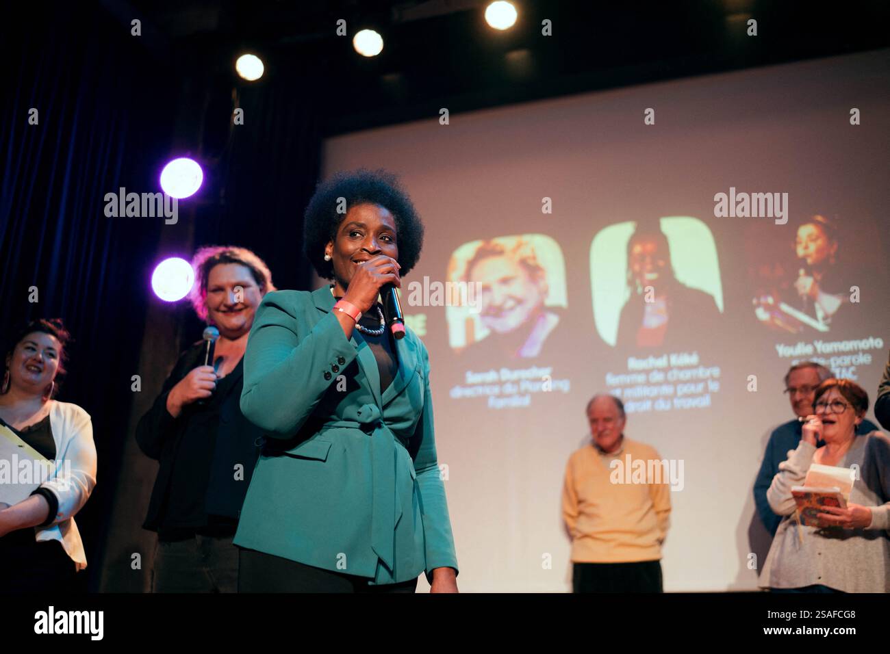 Paris, France. 29th Jan, 2025. Rachel Keke during the "voeux de la ...