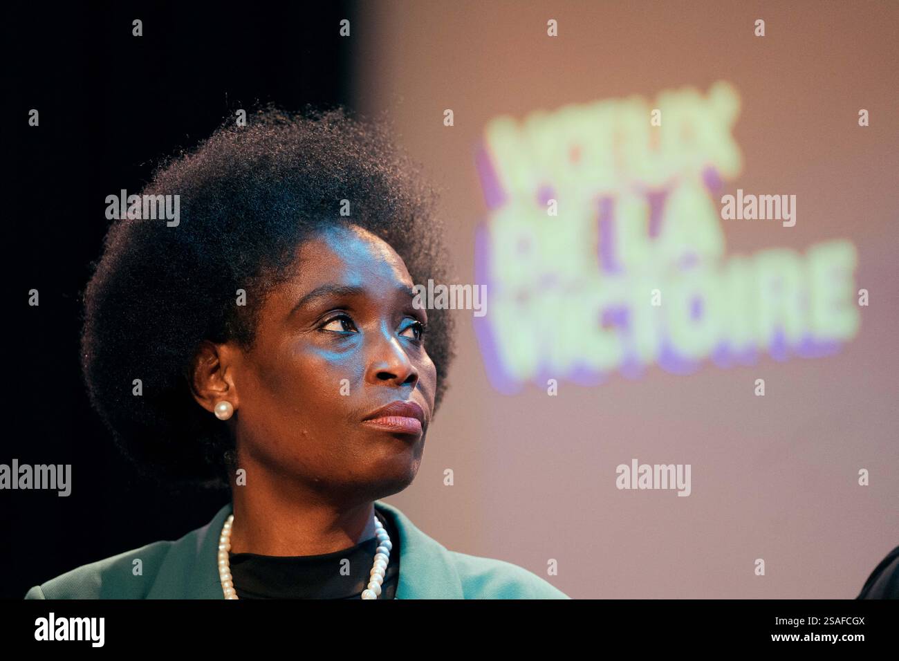 Paris, France. 29th Jan, 2025. Rachel Keke during the "voeux de la ...