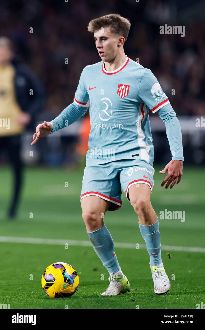 Barcelona, Spain. Credit: D. 21st Dec, 2024. Pablo Barrios (Atletico ...