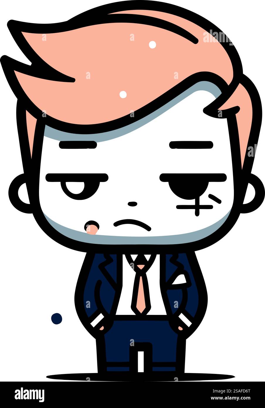 Angry Businessman Cartoon Vector Illustration of Businessman Character ...