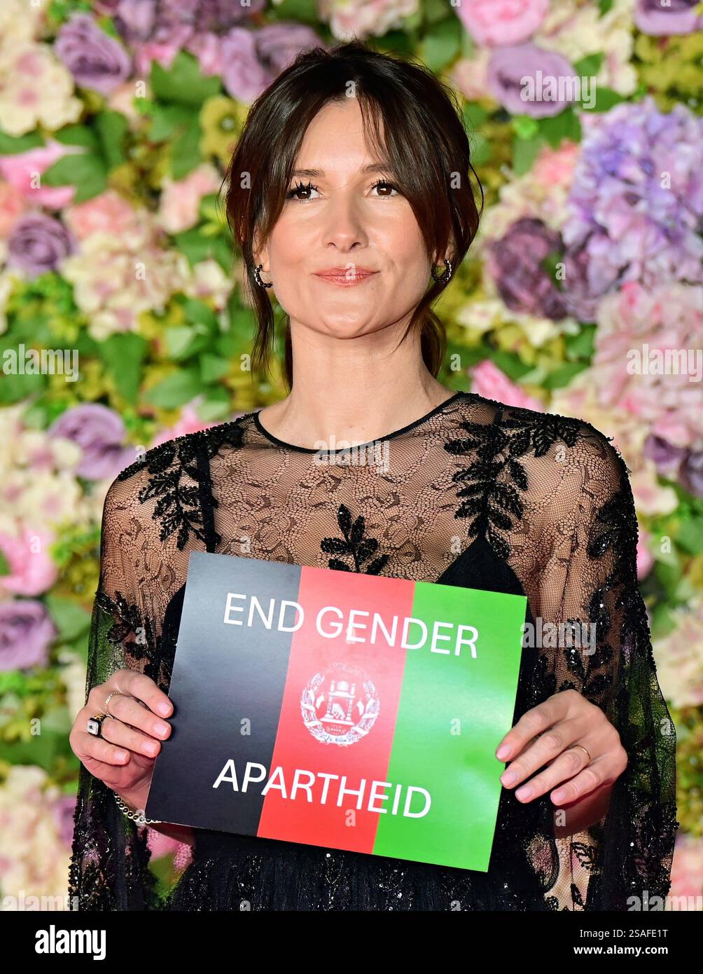 LONDON, ENGLAND: 29th January 2025: Sarah Solemani attends the World ...