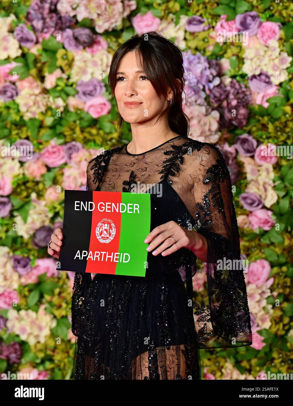 LONDON, ENGLAND: 29th January 2025: Sarah Solemani attends the World ...